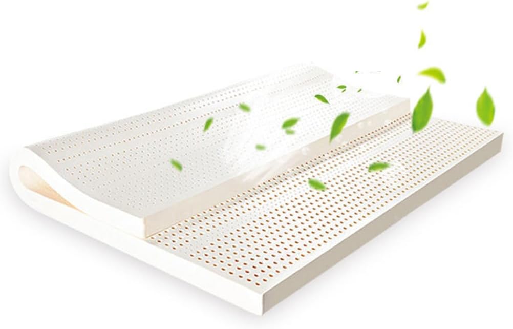 Size Natural Latex Mattress Topper - 2.5cm Medium Firmness for Cool ...