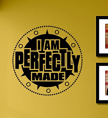 Amazon.com: I Am Perfectly Made Vinyl Wall Decals Quotes Sayings Words ...