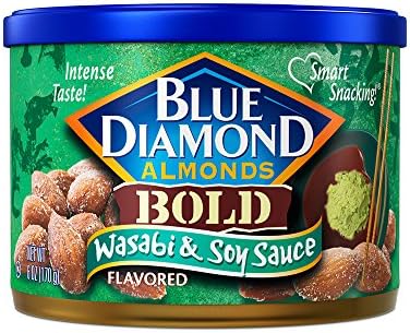 Amazon.com : Blue Diamond Almonds, Bold Wasabi & Soy Sauce, 6 Oz ...