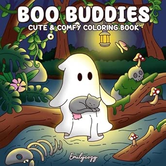 Amazon.com: Boo Buddies: Coloring Book for Adults and Teens with Cute ...