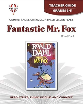 Fantastic Mr. Fox by Roald Dahl: Teacher Guide : Novel Units/ Inc ...