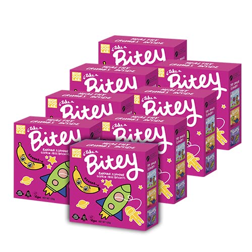 Bitey Glutenfrei Kekse 8-pack, Banane (8x125g), Vegan und ohne Gluten Keks für Kinder : Amazon ...