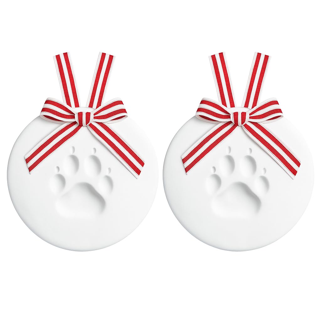 Amazon.com: Reece Studio Pet Paw Print Ornament Kit, 2-Pack Keepsake ...
