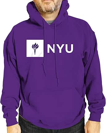 Amazon.com : Campus Colors NYU Violets Adult Just Logo Hooded ...