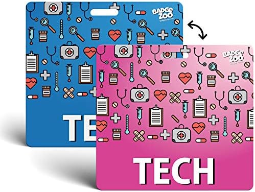 Amazon.com : ER Tech Badge Buddy Black Horizontal Heavy Duty with ...