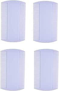 JJiaoLinin 4 x plastic flea combs for lice, double-sided plastic flea ...