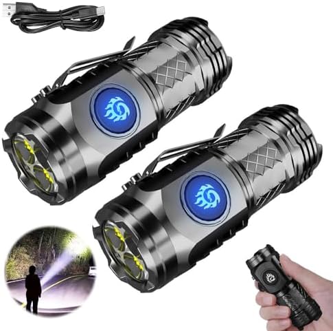 LUCKKY Three-Eyed Monster Mini Flash Super Power Flashlight, LED Torch ...