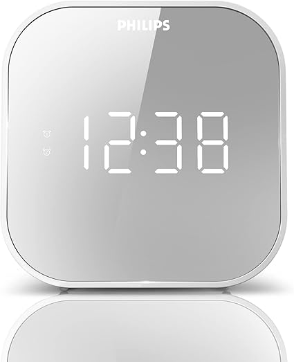 Amazon.com: PHILIPS FM Radio Alarm Clock with USB Charging Port ...