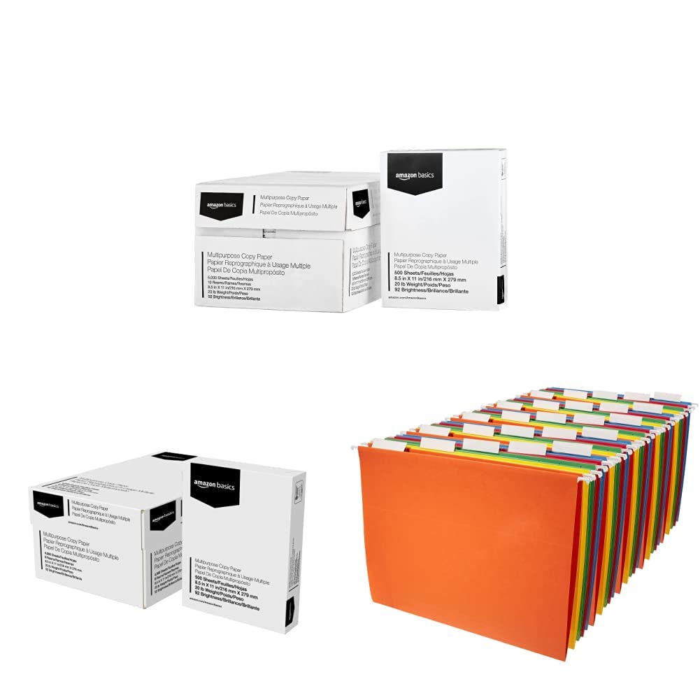 Amazon.com : Amazon Basics Multipurpose Copy Printer Paper, 10 Ream ...