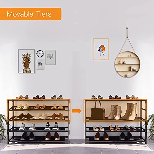 Snapklik.com : Shoe Rack 5 Tiers Large Shoe Rack Organizer For 25 Pairs ...