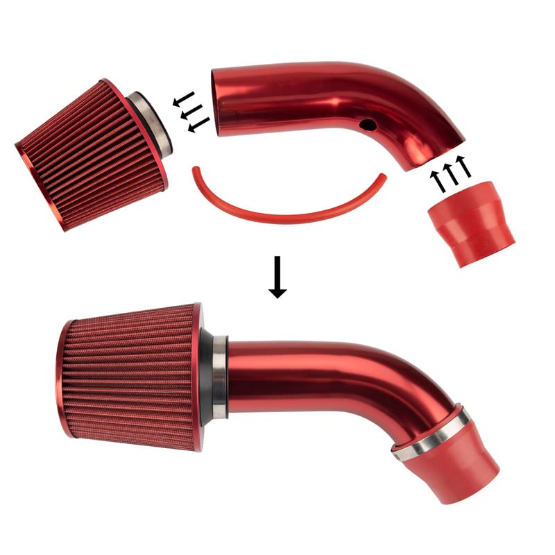 Snapklik.com : Cold Air Intake Kit, 3 Universal Car Cold Air Intake ...