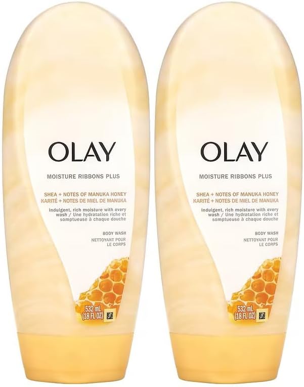 Amazon.com : Olay Moisture Ribbons Plus Body Wash with Shea + Notes of ...