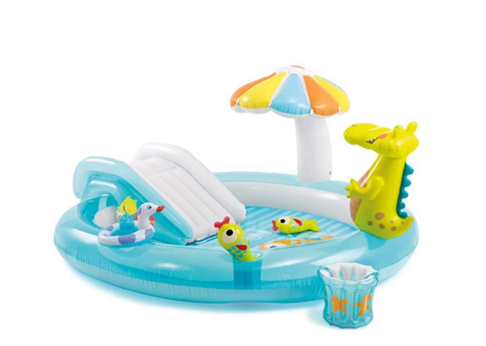 Buy Mankvis Children's paddling pool with a movable arched water jet ...