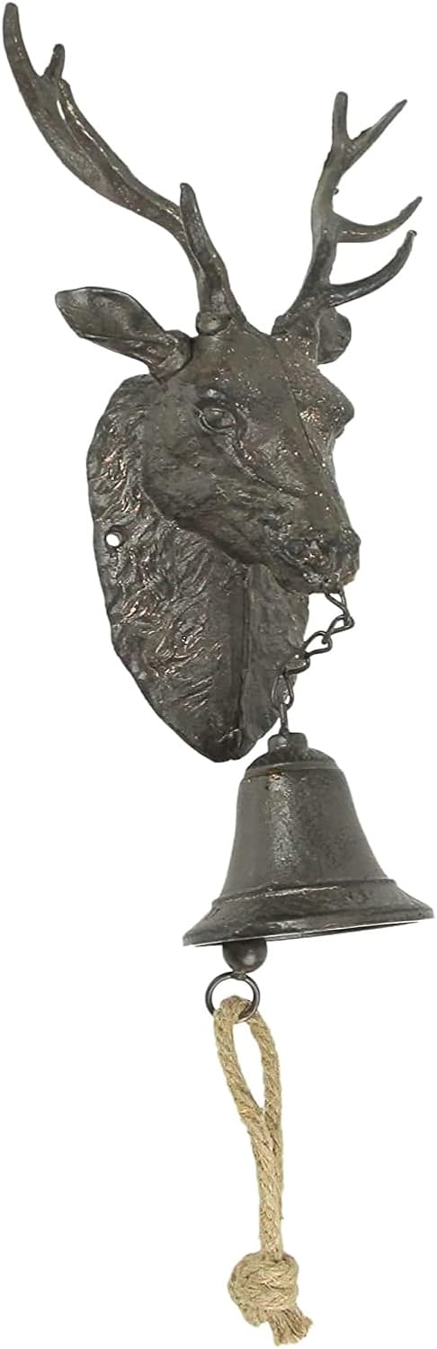 Amazon.com: Distinctive Designs Cast Iron Deer Dinner Bell for Wall ...