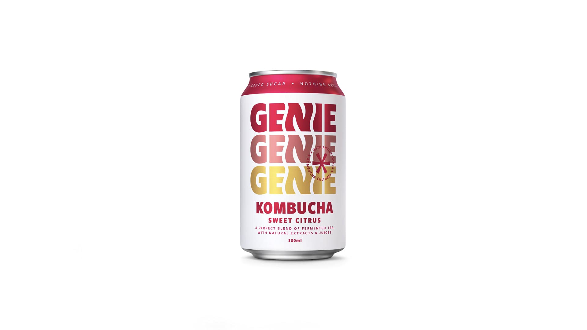 Buy Genie Kombucha - Sweet Citrus Kombucha - Fermented Cultures - No ...