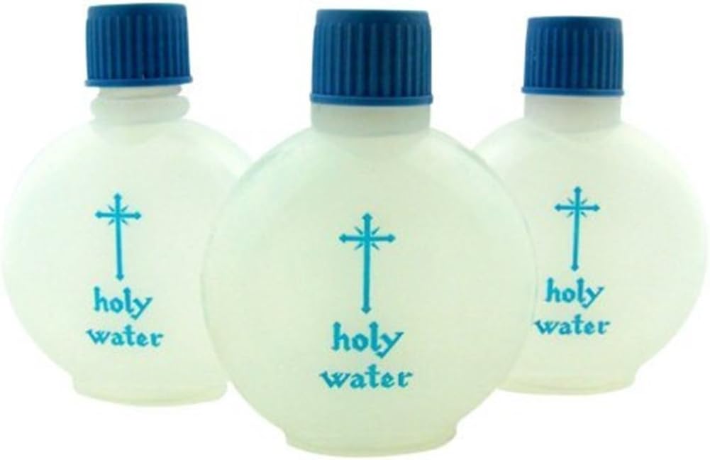 Amazon.com: Religious Gifts Holy Water Bottle with Screw Top Lid, 2 ...