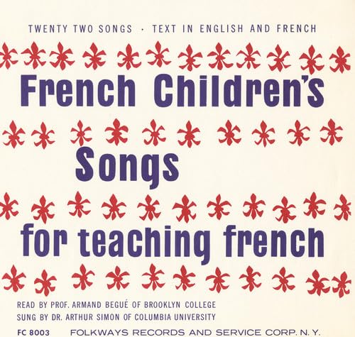Amazon.com: French Children's Songs for Teaching French: 0093070800328 ...