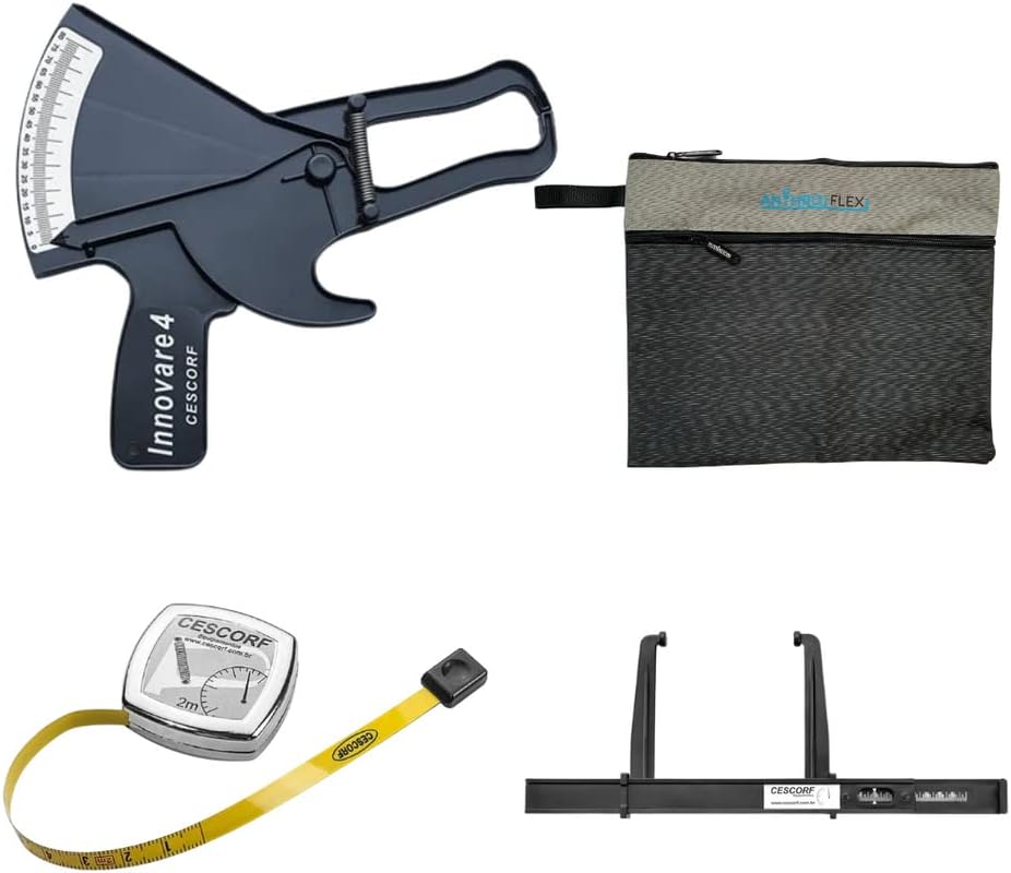 Amazon.com: Cescorf Level 1 Anthropometry Kit with Skinfold Caliper ...