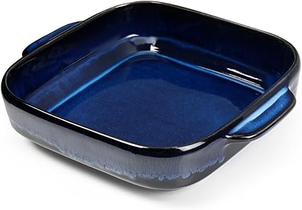 Amazon.com: Ceramic Baking Dish - 8x8 Deep Square Baking Pan, Lasagna ...