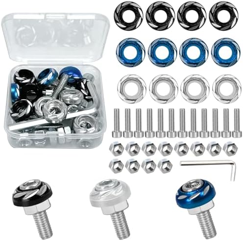 12 Pcs License Plate Screws with drill tip, M5*20mm Motorcycle License ...