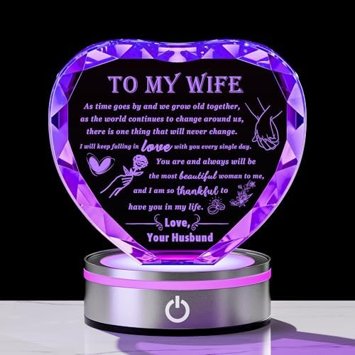 Amazon.com: Qianwei Romantic Gifts for Wife from Husband with Colorful ...