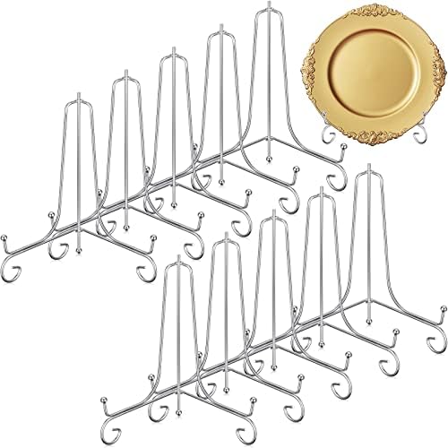 Amazon.com: 10 Pieces 8 Inch Iron Plate Stands for Display, Silver ...