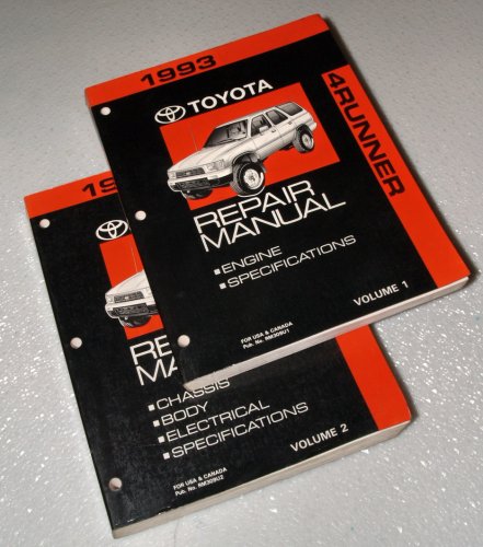 1993 Toyota 4Runner Repair Manuals (RN130, RN131, VZN120, VZN130 ...