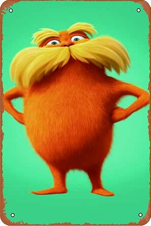 Amazon.com: The Lorax 2012 movie poster Retro tin Sign Wall Art Decor ...