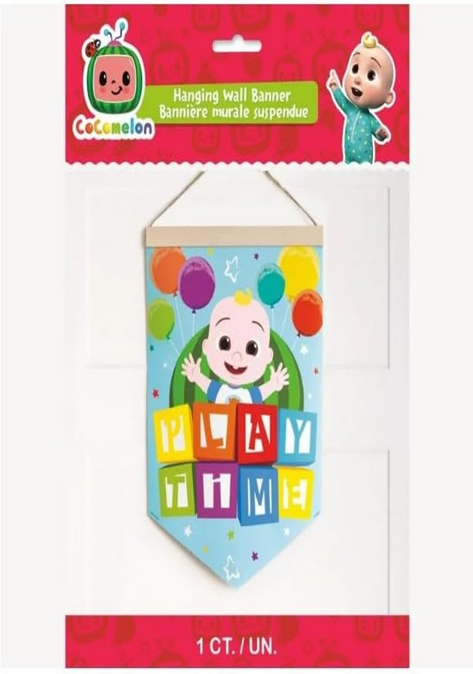 Amazon.com: Cocomelon Learning Decoration Fabric Sign - 1 Count ...
