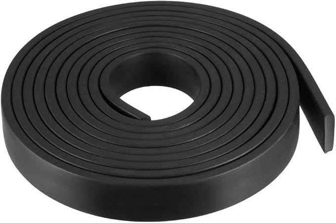 uxcell Solid Rectangle Rubber Seal Strip 20mm Wide 5mm Thick, 3 Meters ...