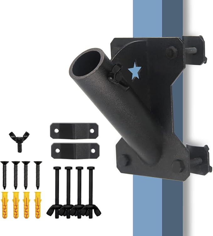 Amazon.com: Flag Pole Holder Flag Pole Bracket for House Garden Balcony ...