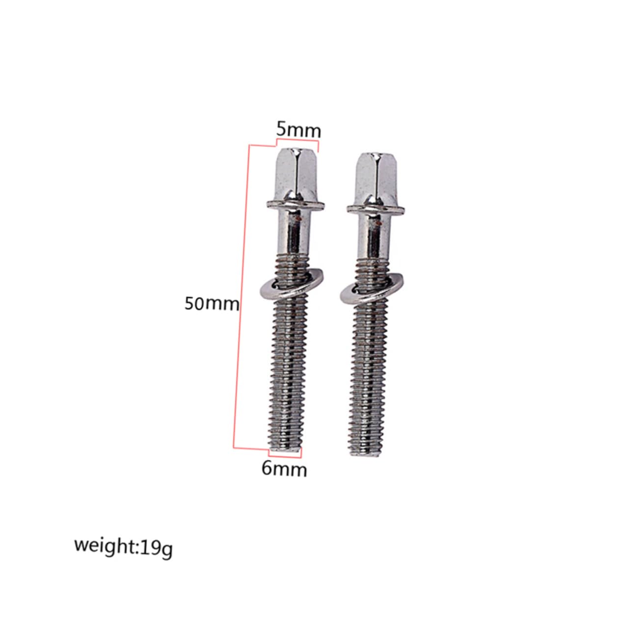 Snapklik.com : 6pcs Stainless Steel Drum Tension Screws Washers For ...