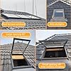 Skylight Roof Window, Sloped Flat Roof Lighting Well Window for Indoor ...