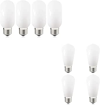LUMILECT Bundle of ST21 Milky LED Frosted Bulb 2W Equal 25 Watt 3000K ...