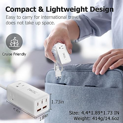 Snapklik.com : European Travel Plug Adapter, FOVAL US To UK Europe ...