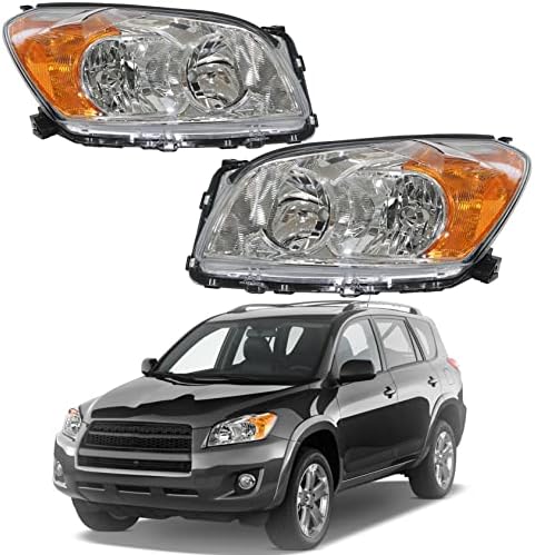 Amazon.com: Silscvtt Headlights Front Head Lamps Replacement for Toyota ...