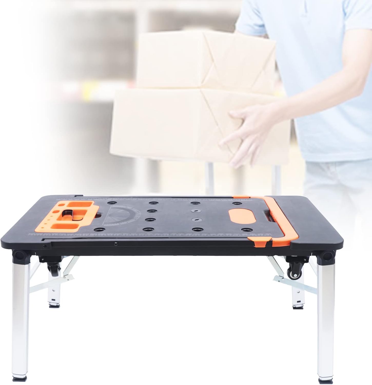 Multifunctional Folding Work Table 7 in 1 Work Bench Foldable Workbench ...