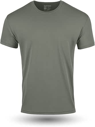 Fresh Clean Threads Crewneck T-Shirt for Men - Pre Shrunk Soft Fitted ...