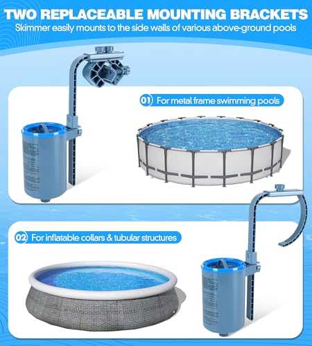 KIrSwp Above Ground Pool Skimmer | Wall Mount Surface Skimmer ...