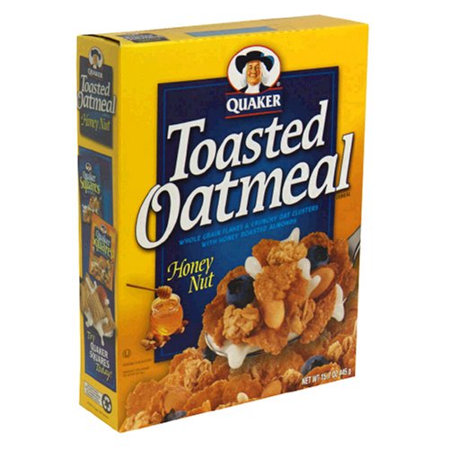 Amazon.com: Quaker Toasted Oatmeal Honey Nut Cereal, 15.7-Ounce Boxes