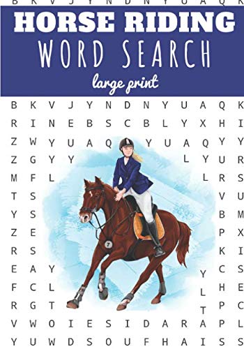 Amazon.com: Horse Riding Word Search: Horse Word Search Challenging ...