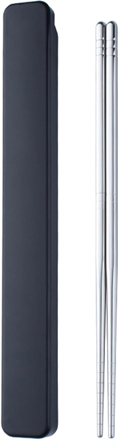 Amazon.com: Stainless Steel Metal Chopsticks - 1 Pair Reusable with ...