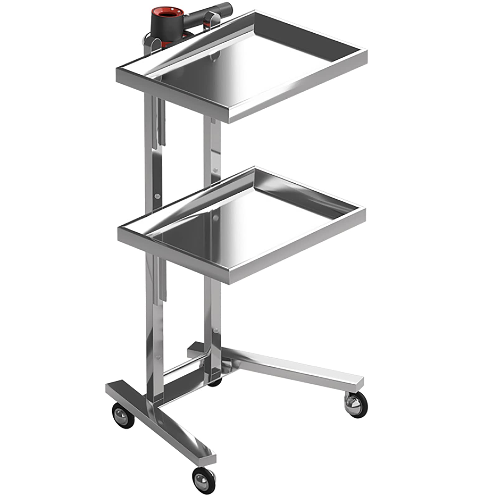 Amazon.com: Multifunctional 2-Tray Utility Cart on Wheels - Stainless ...