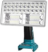 YEX-BUR 35W 2000LM Akku-LED-Arbeitsleuchte Powered by Milwaukee 18 V ...