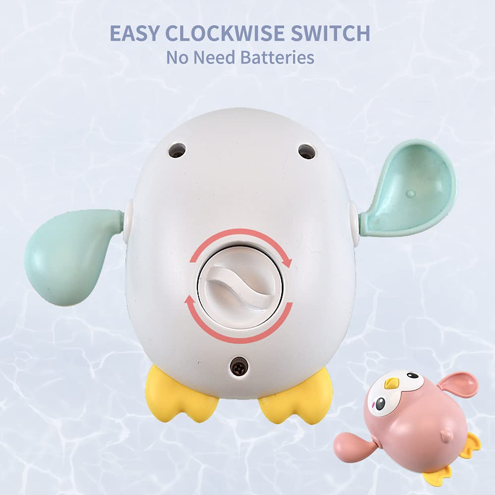 Snapklik.com : Baby Bath Toys, Wind Up Penguin Bathtub Toys, Toddlers ...
