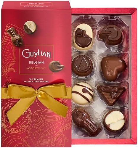 Amazon.com: Belgian Chocolate Gift Box by GuyLian, 16 pc Opus Luxury ...