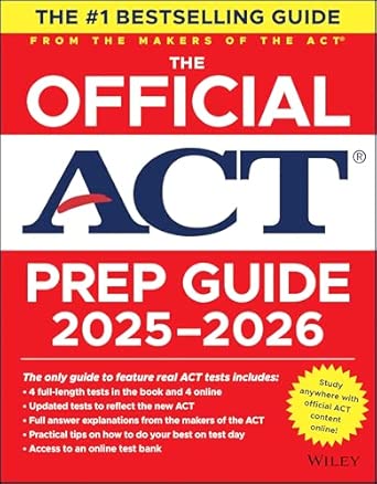 The Official ACT Prep Guide 2025 - 2026: Book + Online Course: ACT ...