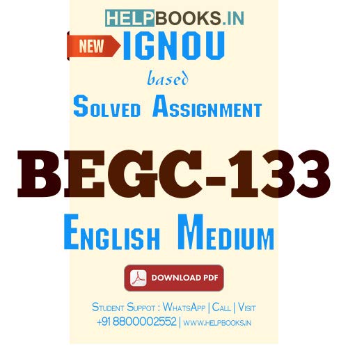 Buy BEGC133 Solved Assignment 2020-2021-British Literature BEGC-133 > P ...
