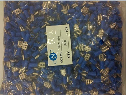 Davitu 1000PCS/LOT FDD2-250 female pre-insulated connectors, cold ...