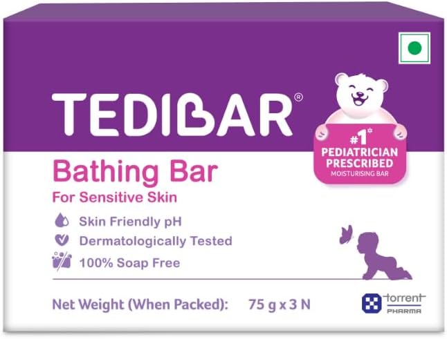 Tedibar Baby Bathing Bar | For Baby’s Sensitive Skin | Gentle Cleansing ...